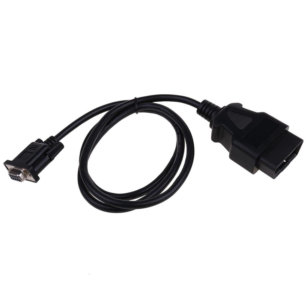 Yammee Universal OBD2 16Pin TO DB9 RS232 Adapter Cable Car Auto ...