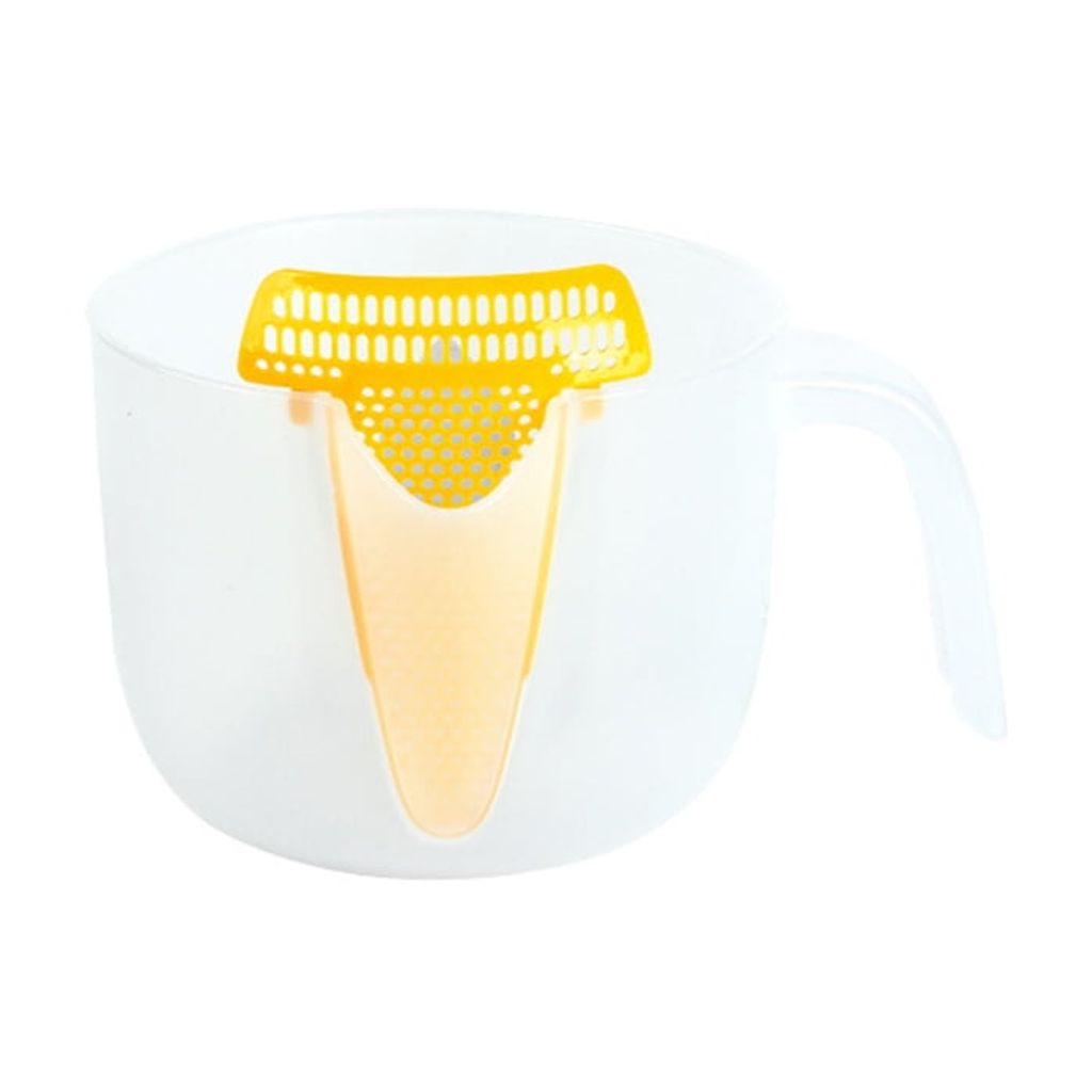 Yammee Useful Egg Liquid Mixing Cup Built-in Filter Plate Stirring ...