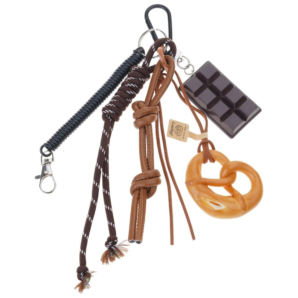 Yammee Versatile Pretzel Bread Keychain Accessory Can Be Placed on ...