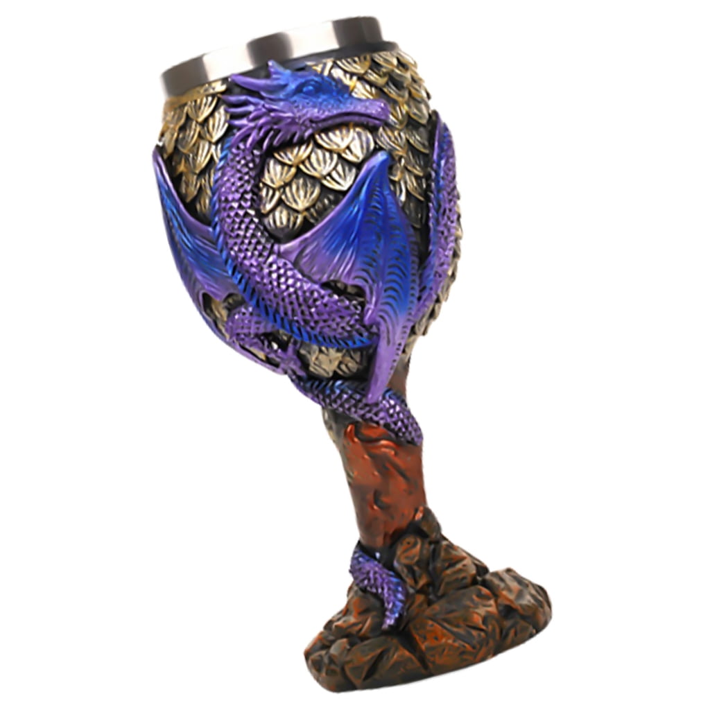 Yammee Wine Glass Dragon Themed High Stem Wine Cup for Home Gatherings Drinkware - Walmart.com