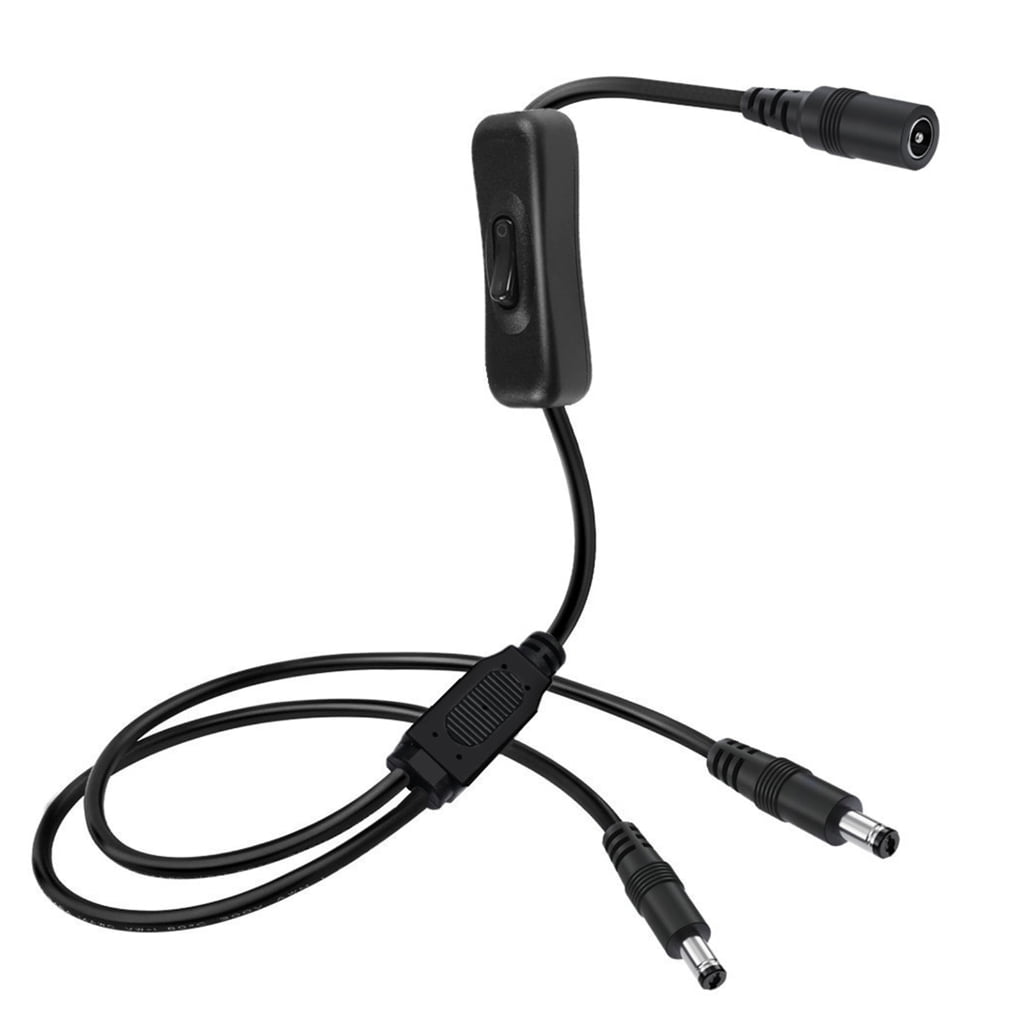 Yammee Y Shaped Power Cable 1 Female to 2 Male DC5521/DC5525 Connectors ...