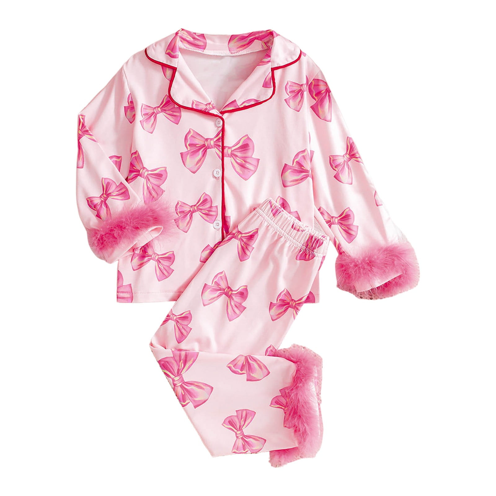 Yammkia Kid Girls Sweatshirt And Jogger Set Girls Clothes Pink ...