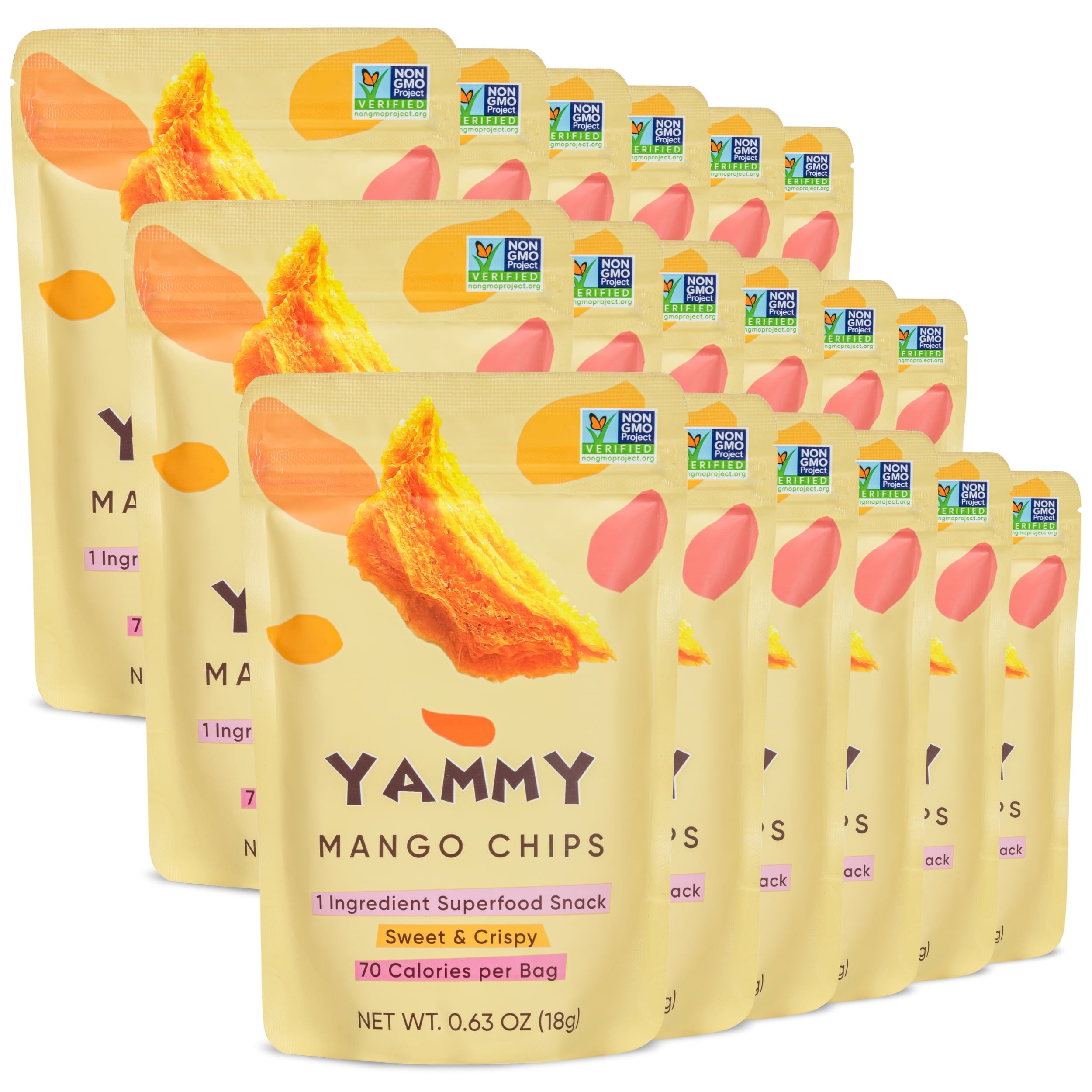Free Shipping! Yammy Dried Mango Chips, 1 Ingredient Superfood Snack ...
