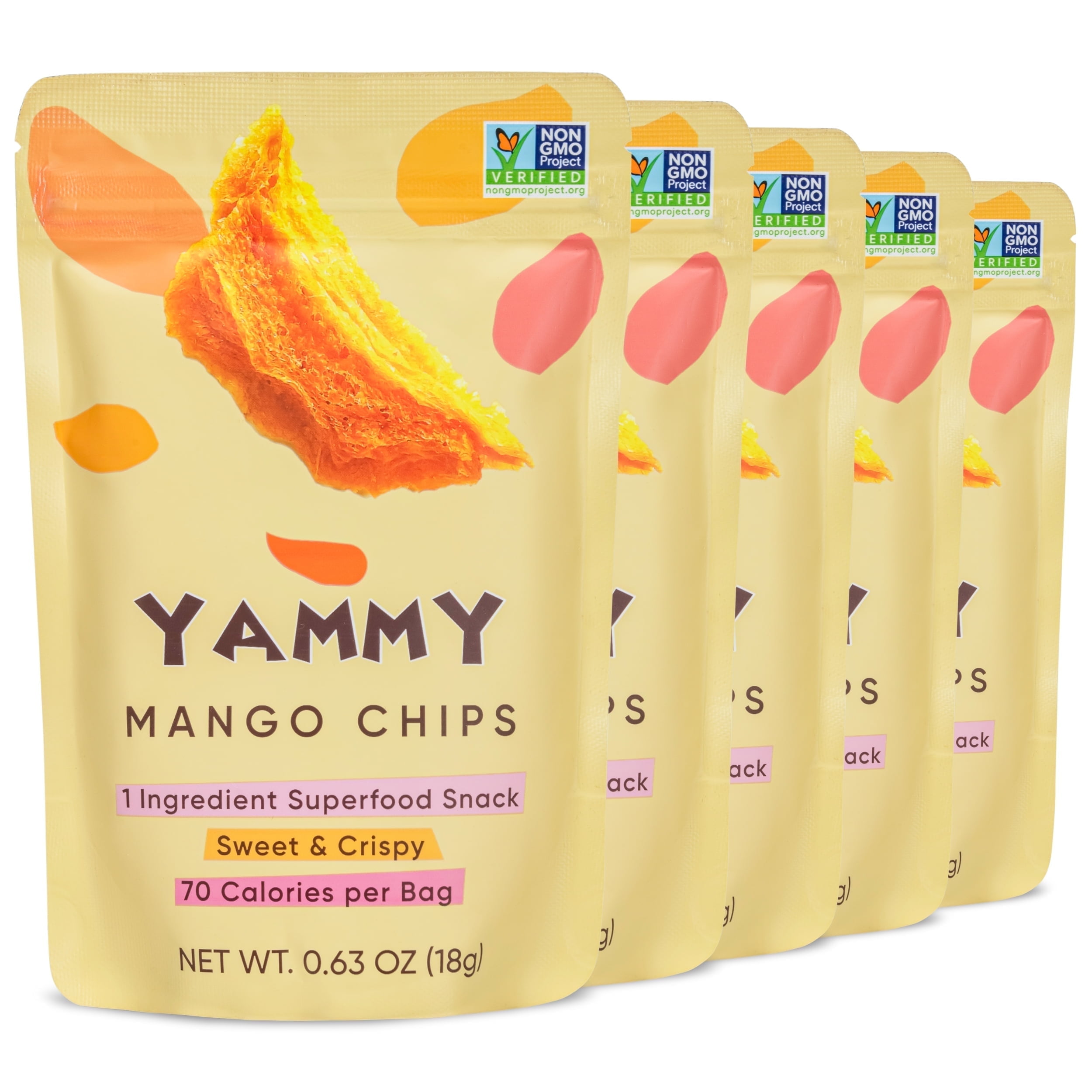 Yammy Dried Mango Chips, 1 Ingredient Superfood Snack, Crispy Like ...