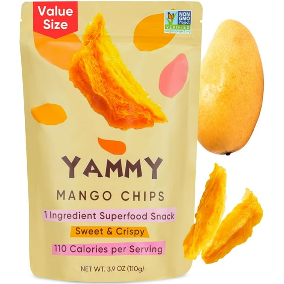 Yammy Dried Mango Chips SBF3 Like Freeze Dried Fruit, 1 Ingredient ...