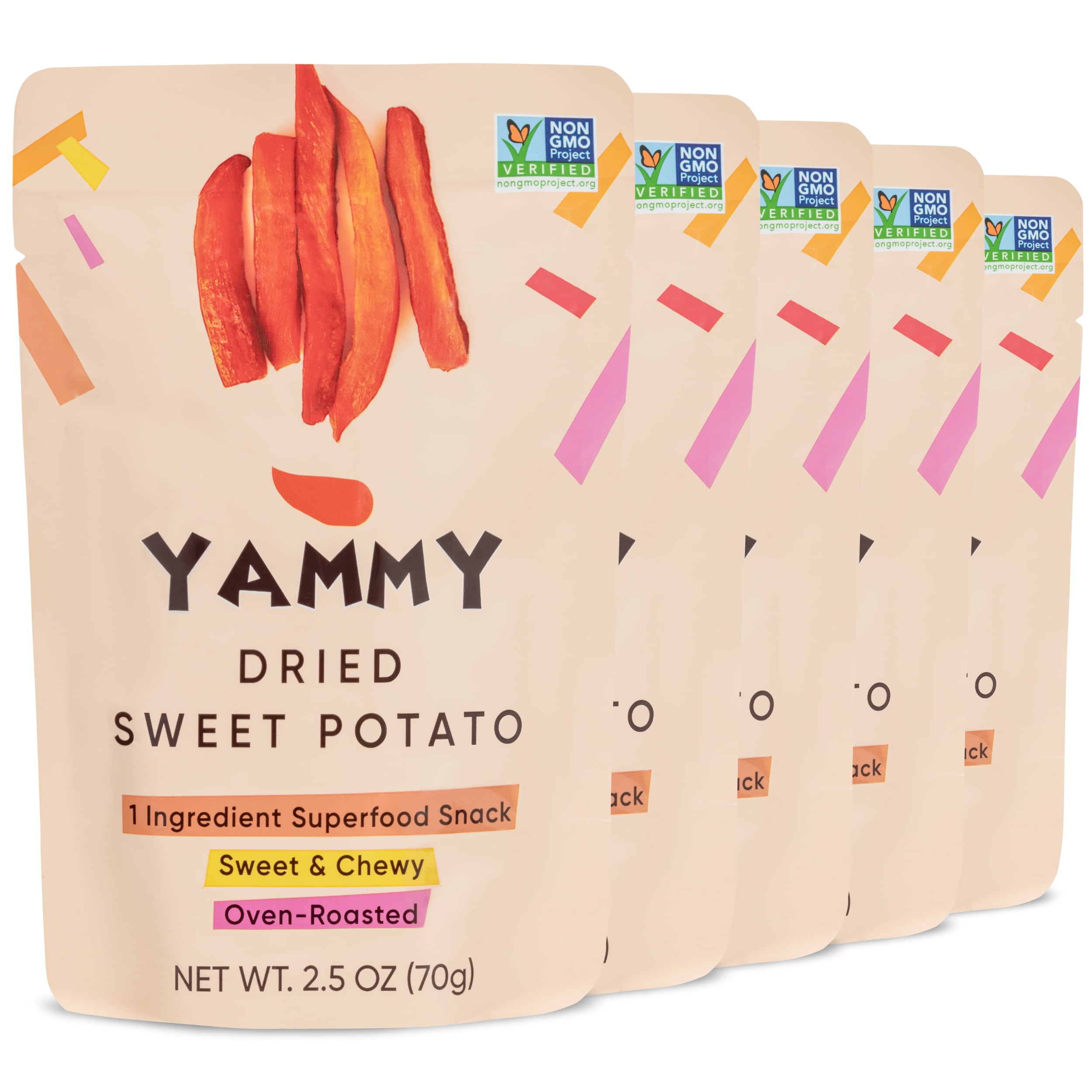 Yammy Healthy Dried Sweet Potato Chips, Superfood Snack (Pack of 5) - Walmart.com