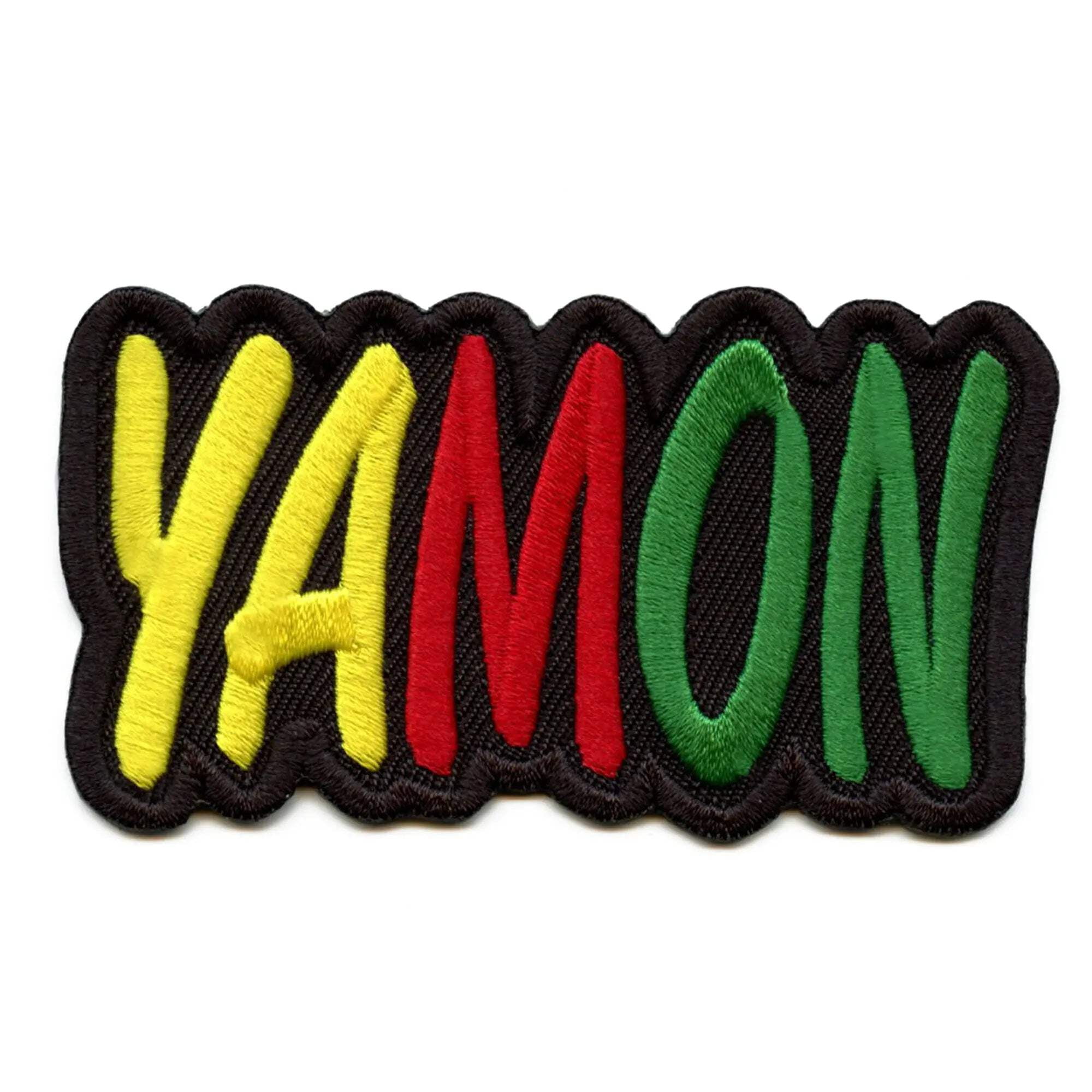 Yamon Script Jamaican Patch Slang Caribbean Embroidered Iron On ...