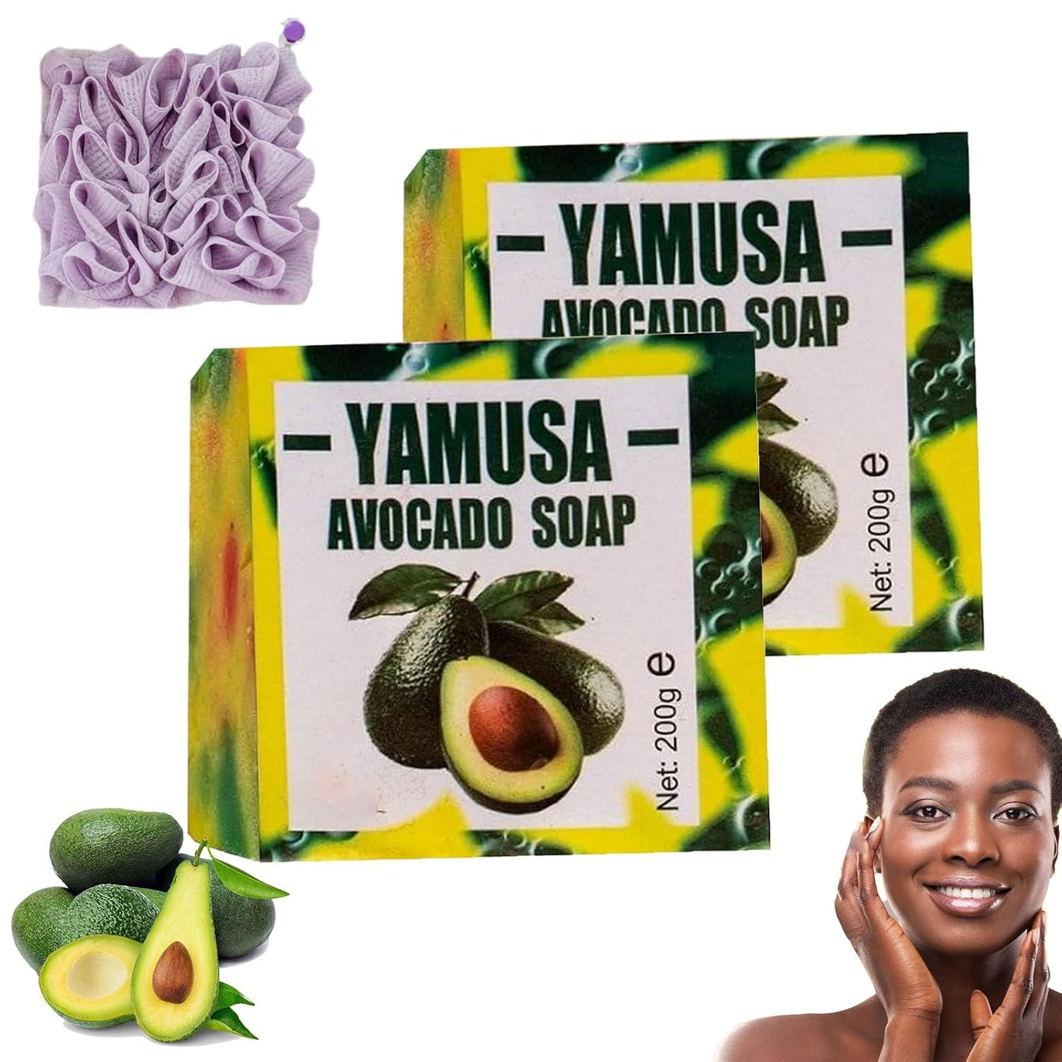Yamusa Avocado Soap, Yamusa Avocado Soap for Skin Tag, Yamusa Handmade Avocado Soap - Walmart ...