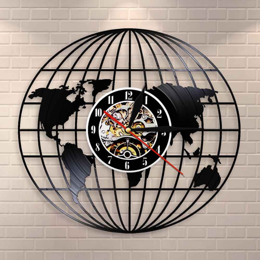 YanGxx 3D Globe Map of Earth Vinyl Record Wall Art Travel Gifts All ...