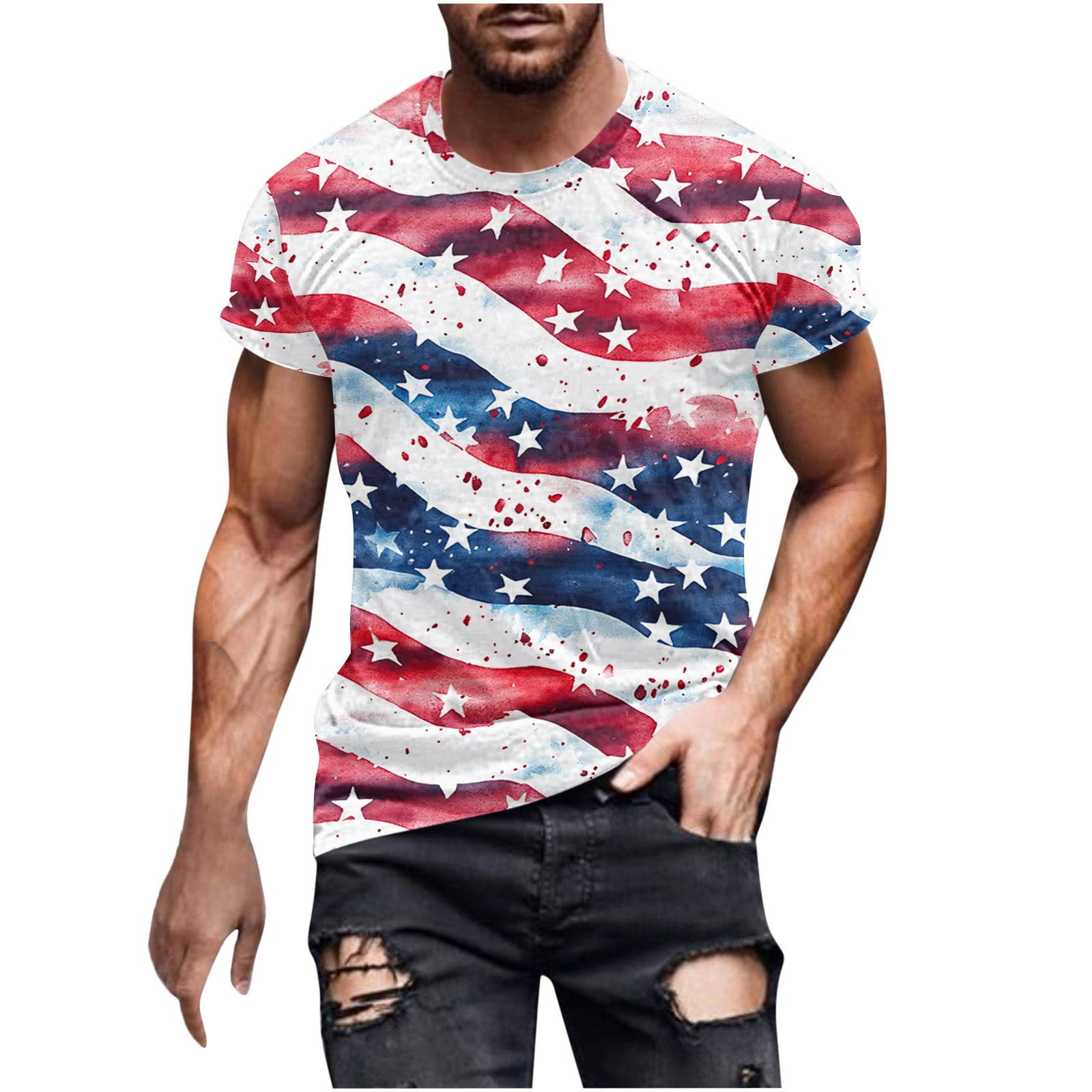 YanHoo 4th of July Shirts for Men 2025 USA Patriotic Gifts for Men ...