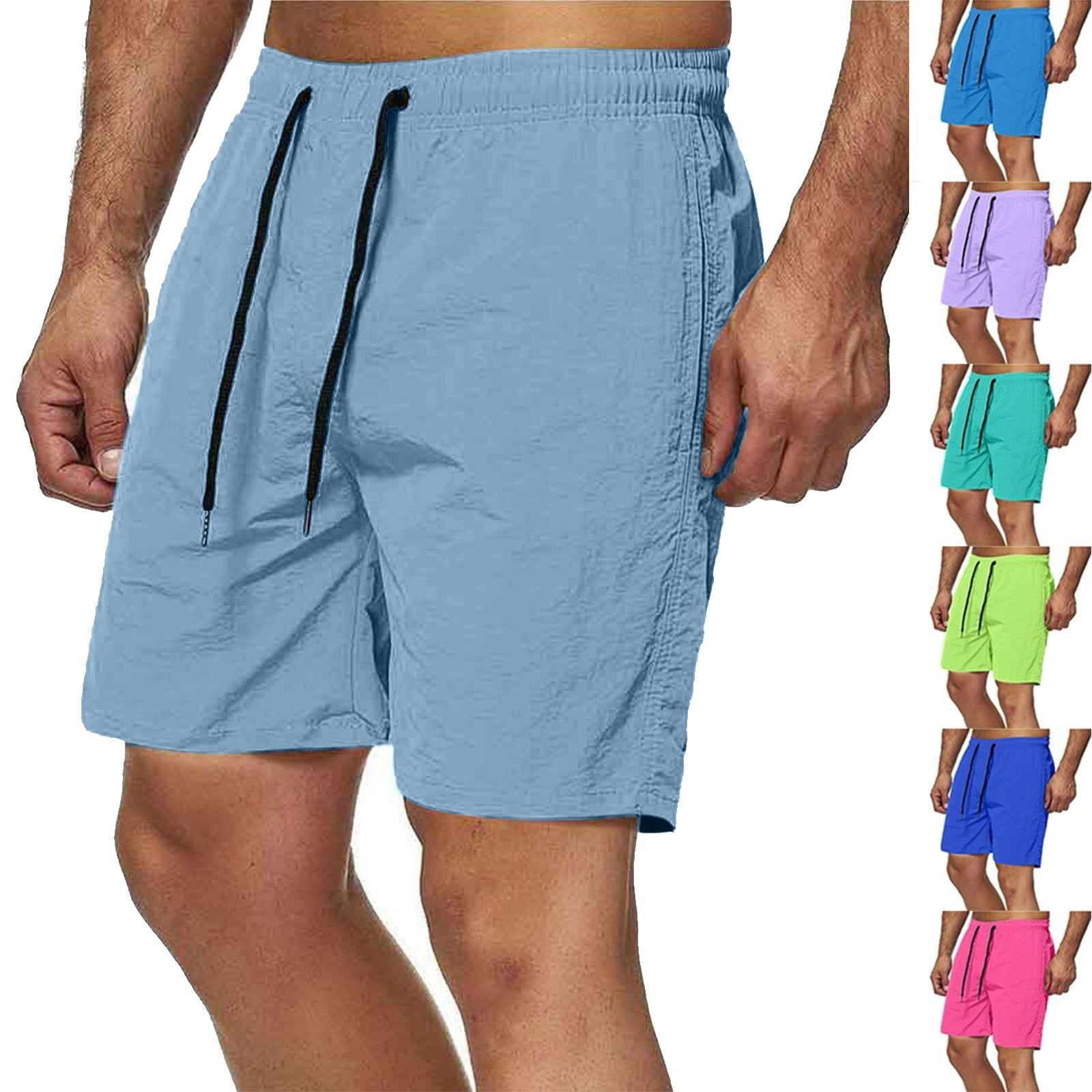 YanHoo 7/9 Inch Men Swim Trunks Quick Dry Breathable Pockets for Summer ...