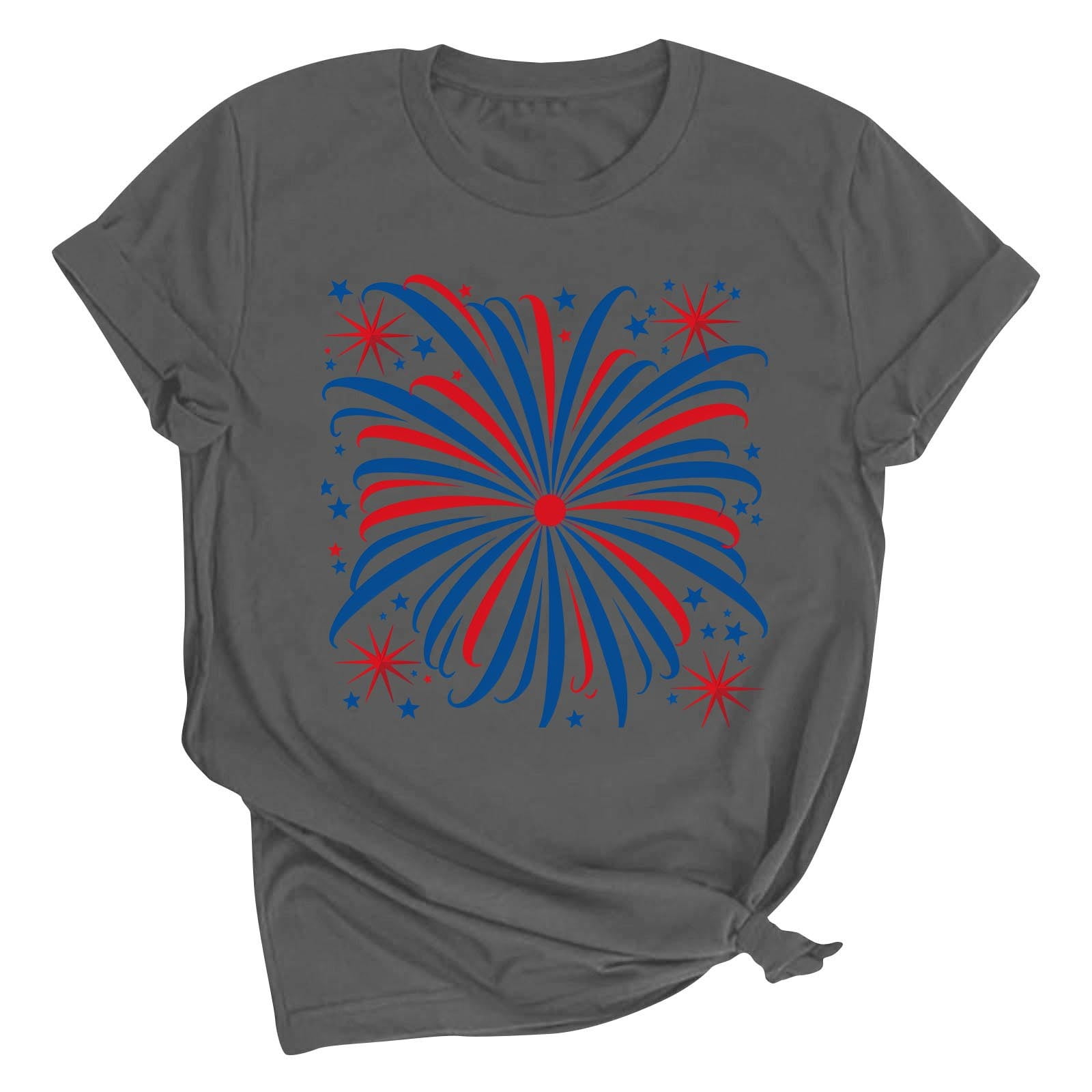 YanHoo American Flag Patriotic T-Shirt for Women 4th of July Shirts ...
