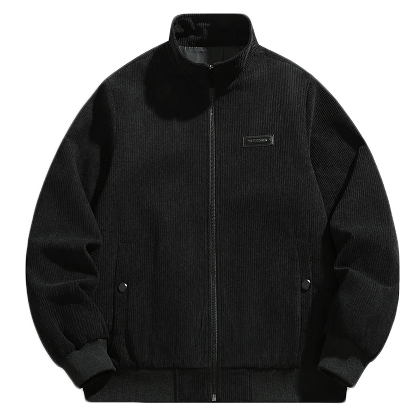 Men\'s Coats Oversized Black Corduroy Jacket YanHoo Men's Hardshell ...