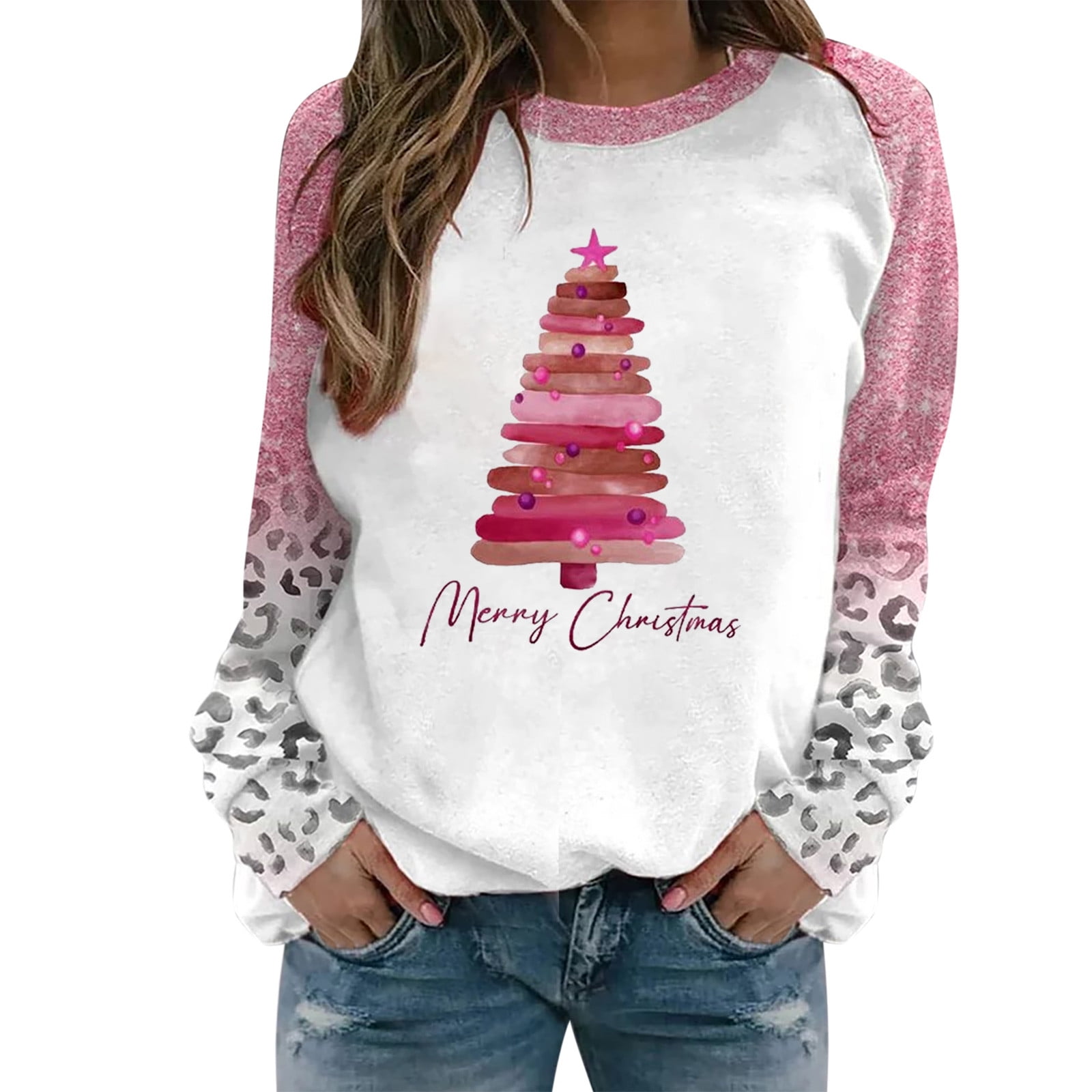 Yanhoo Merry Christmas Sweatshirts For Women Vintage Christmas