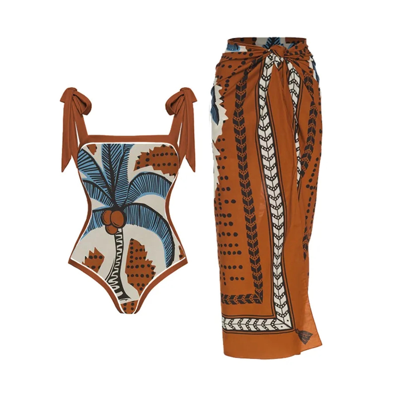 YanHoo One Piece Swimsuits for Womens 2024 Floral Bathing Suit with ...