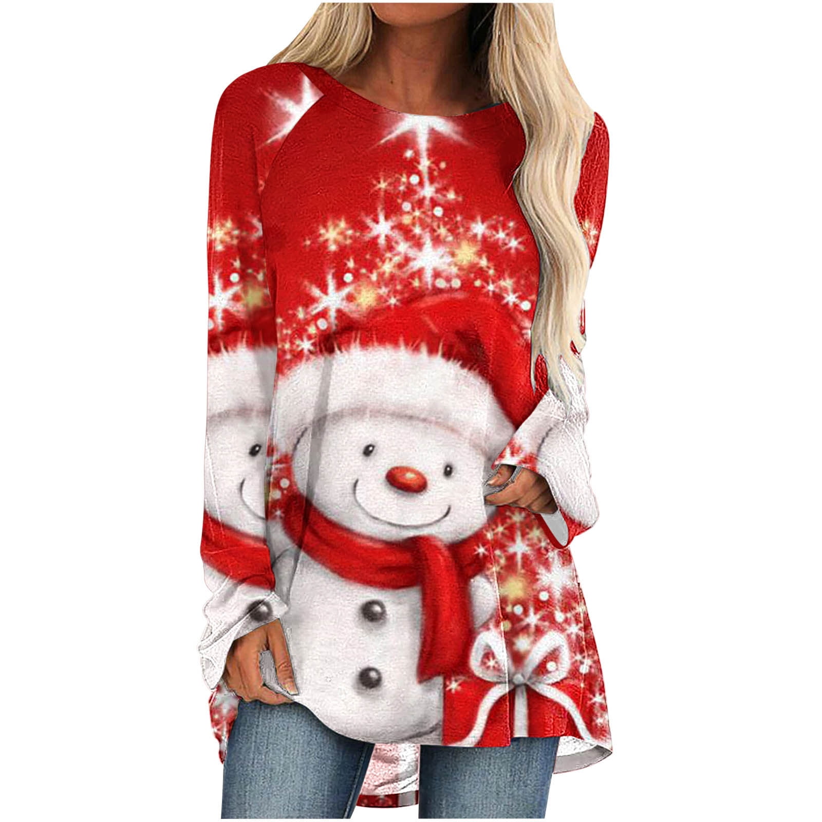 YanHoo Plus Size Tunic Tops for Women Christmas Clearance Sale Cute ...