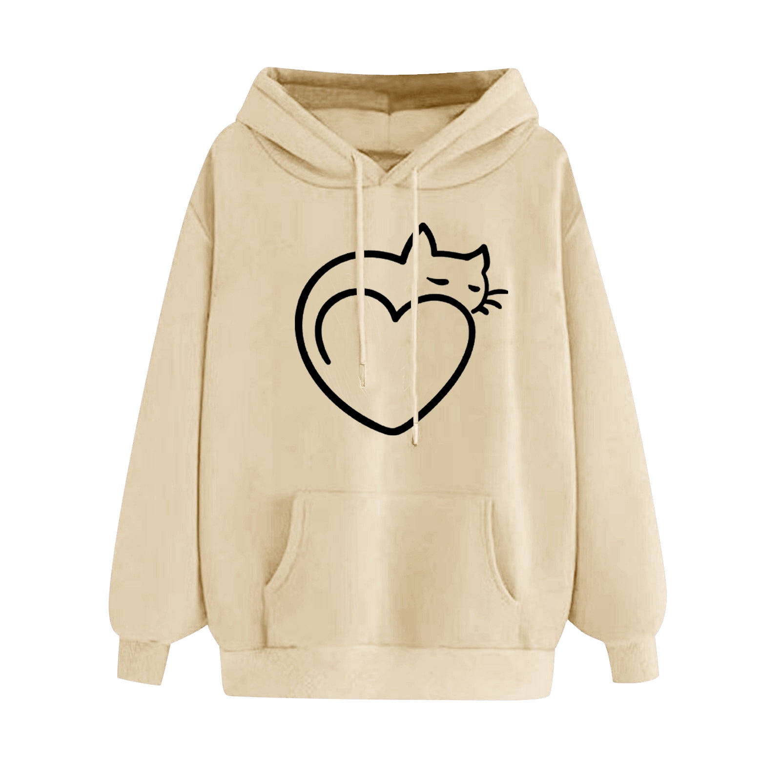 YanHoo Preppy Graphic Sweatshirts for Teen Girls Back to School Hoodie ...