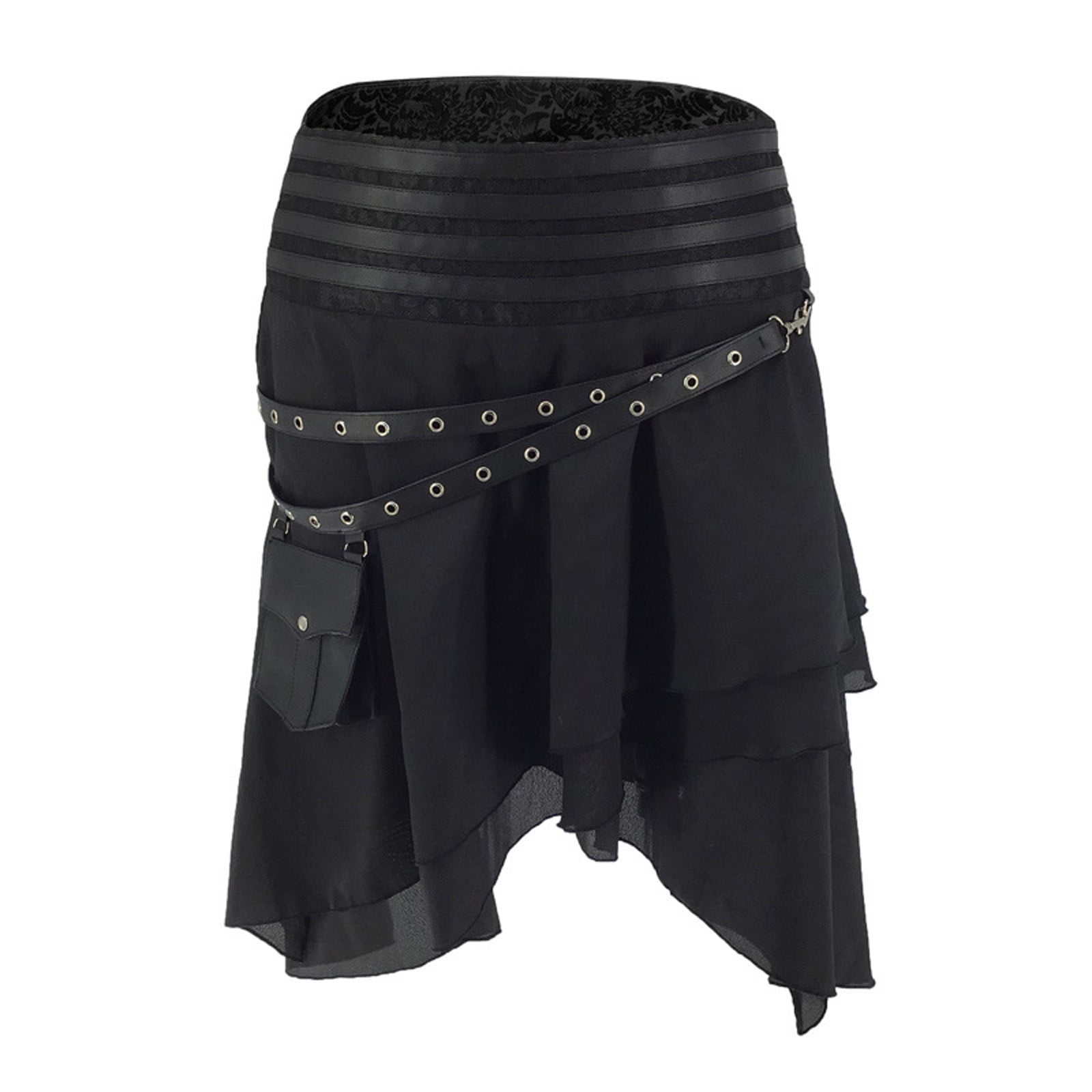 YanHoo Women's Gothic Vintage Skirts Steampunk High Waisted ...