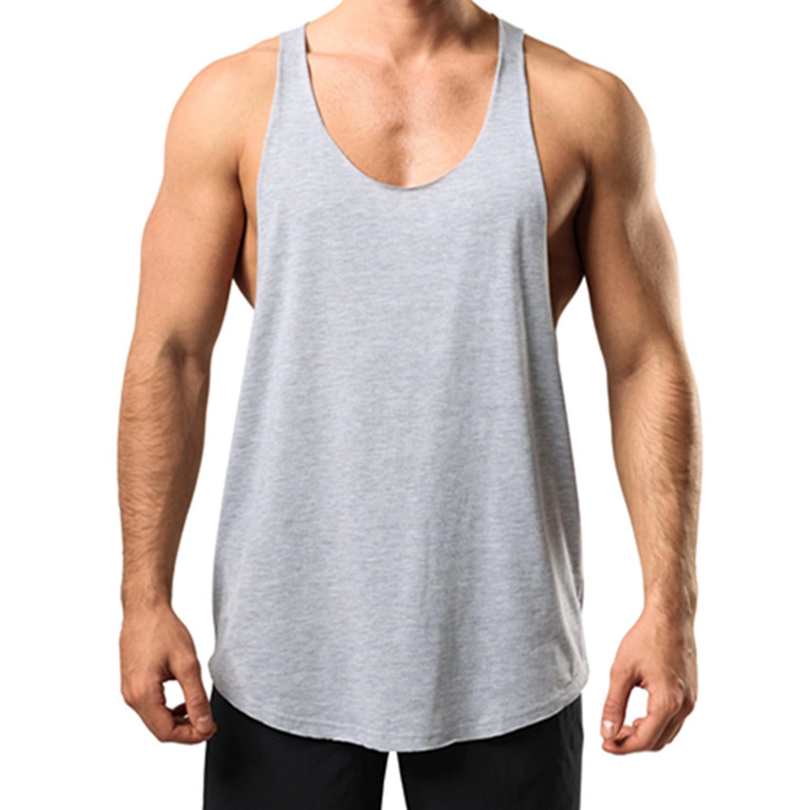YanHoo Workout Tank Tops for Men,Men's Workout Tank Tops Quick Dry Gym Muscle Tees Fitness ...