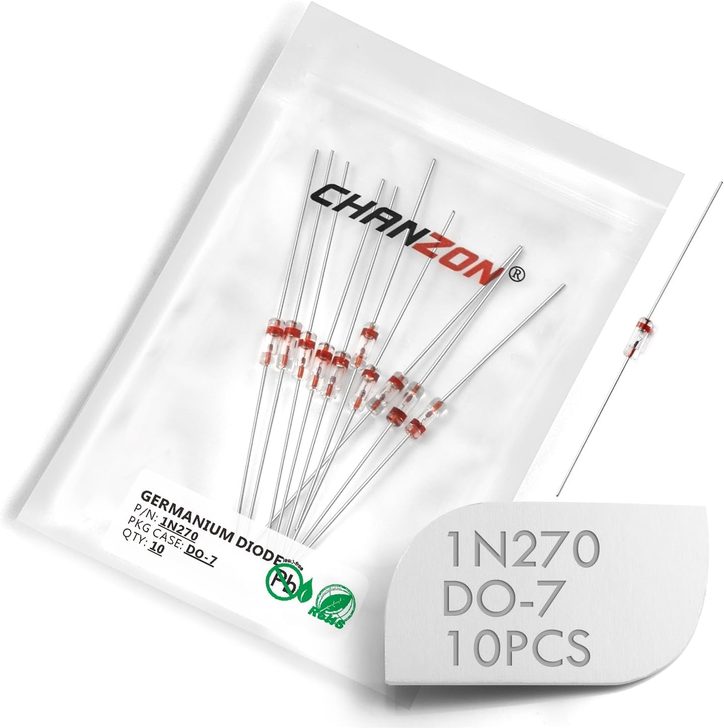 YanMaoYi (Pack of 50 Pieces) 1N5404 Rectifier Diode 3A 400V DO-201AD ...