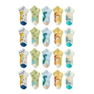 Kids Non Slip Socks Grip Ankle Sticky Toddler Socks 12 Pairs for 1-3/3 ...