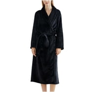 Joyspun women's Cotton Blend Long Sleeve Wrap Robe - Walmart.com