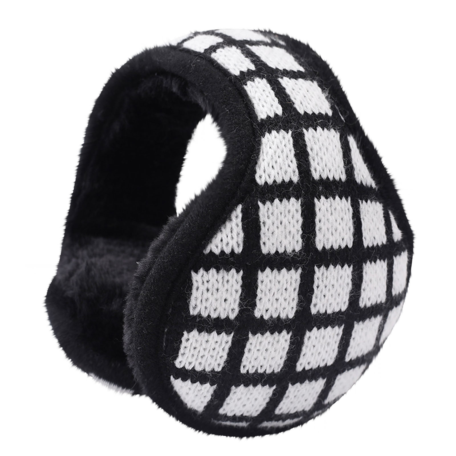 YanQiao Ear Muffs for Men Warm Plaid Earmuffs Foldable Ear Warmer ...