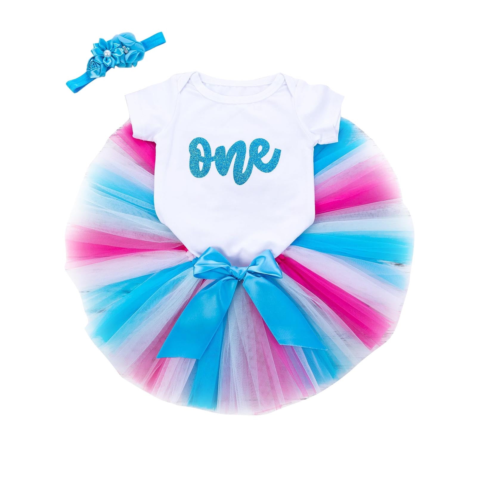 Gpaecead Girls' Dance Outfit: Print Short Sleeved Round Neck Top with ...