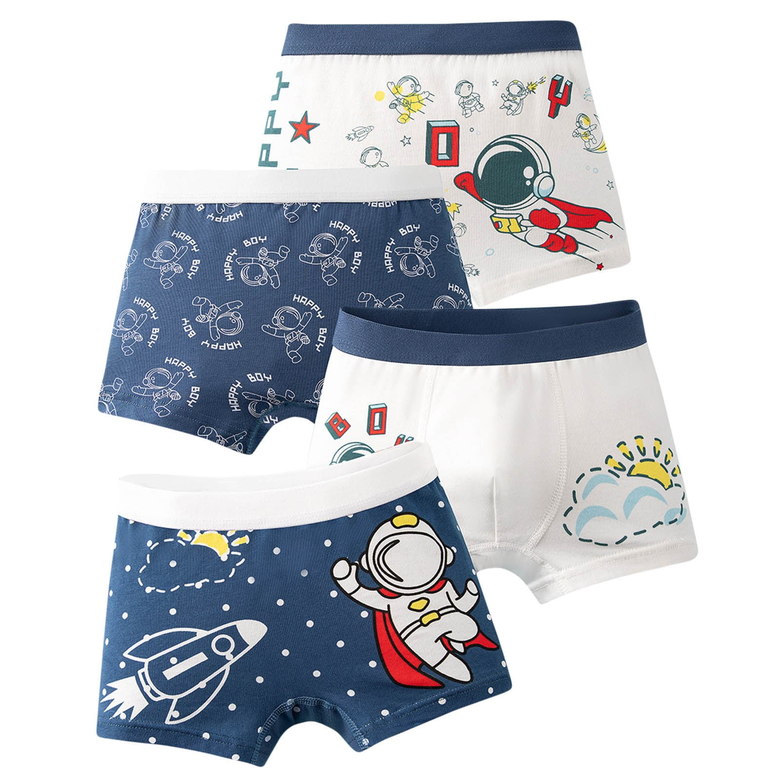 Rohuuque Little Boys Soft Cotton Briefs Toddler Kids Underwear with ...