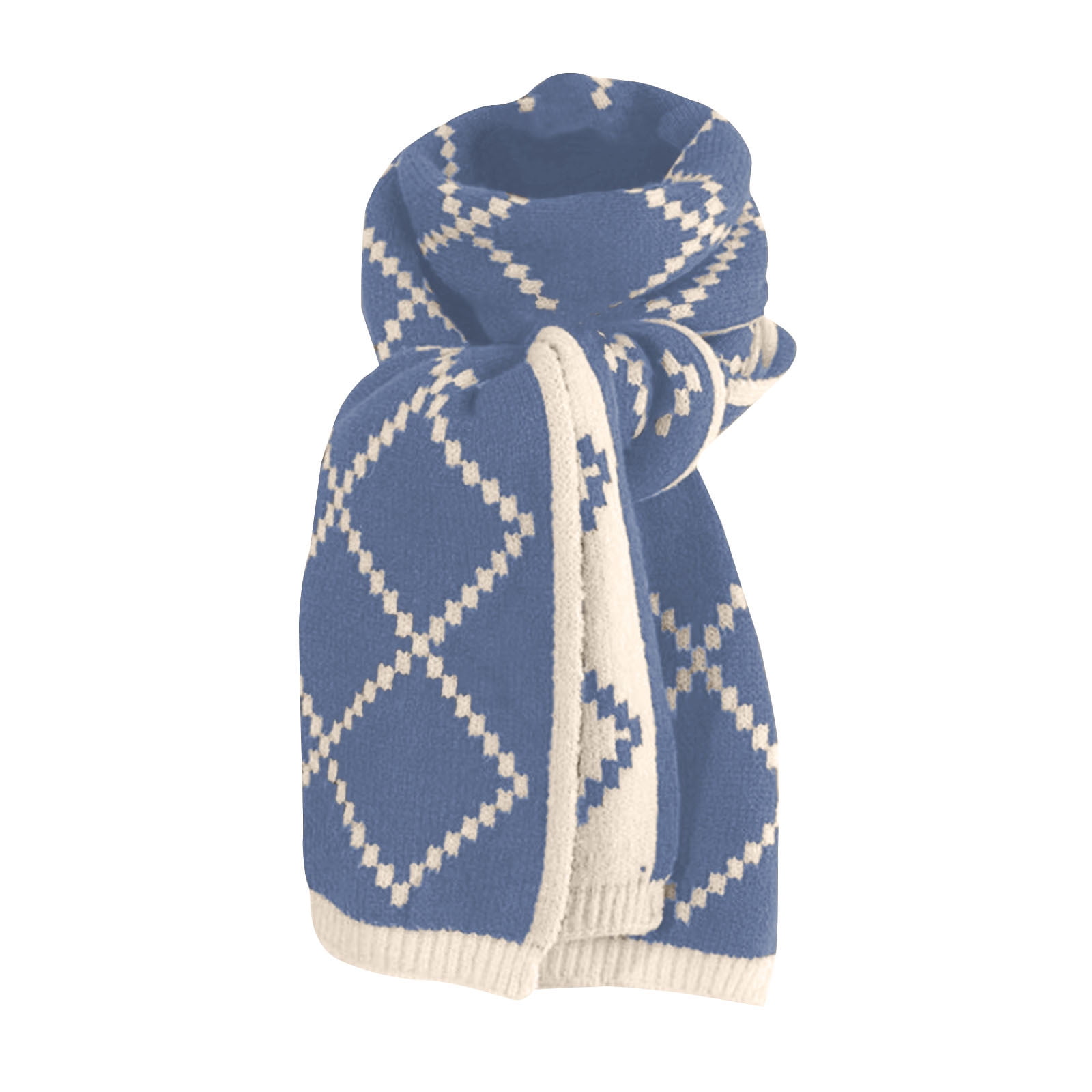 YanQiao Women's Wool Scarf - Winter Checked Scarves for Women, Large ...