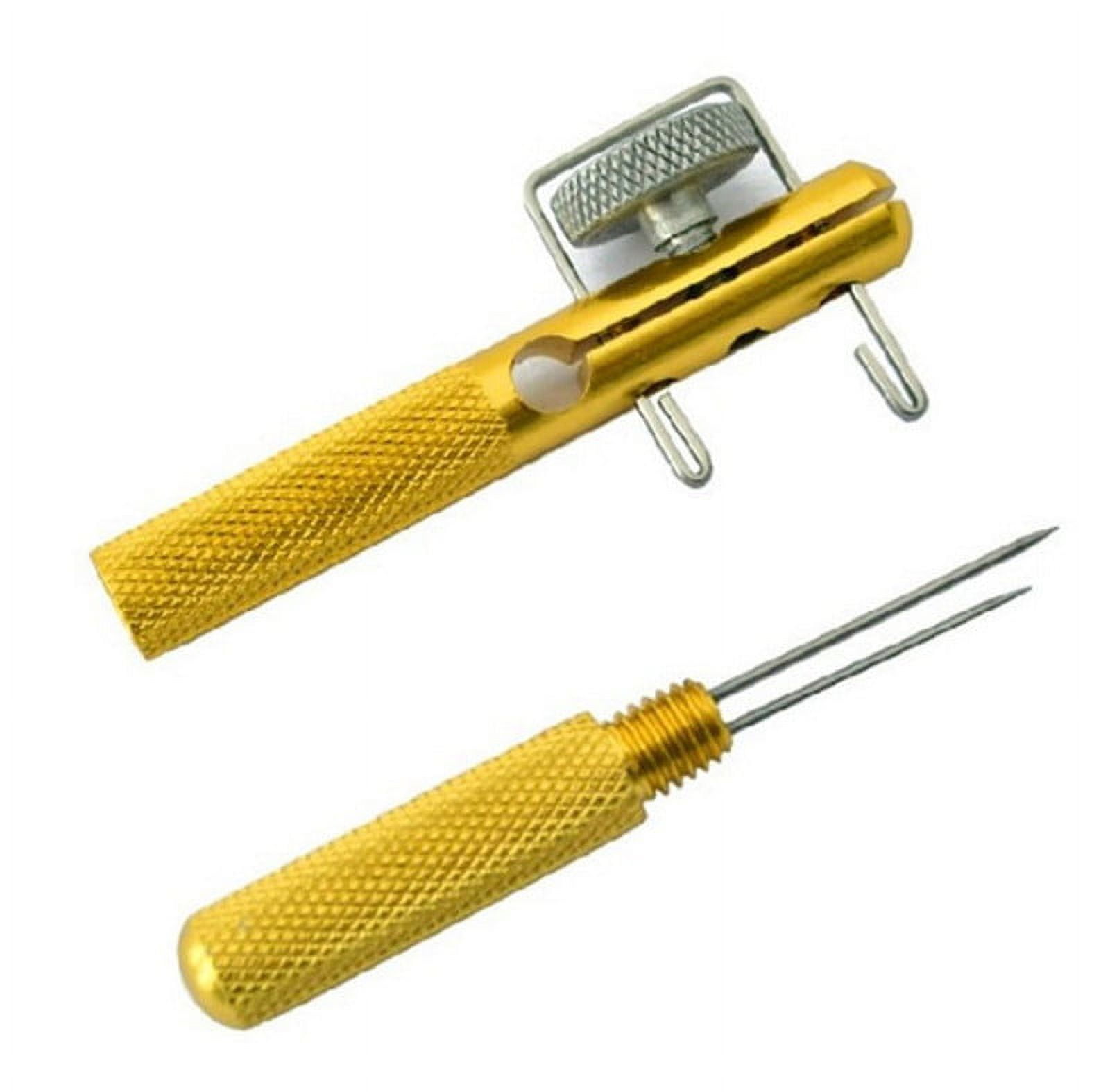YanYan Aluminum Alloy Hook Tier, Portable Fishing Line Knot Tool, Double-Headed Needle Design ...