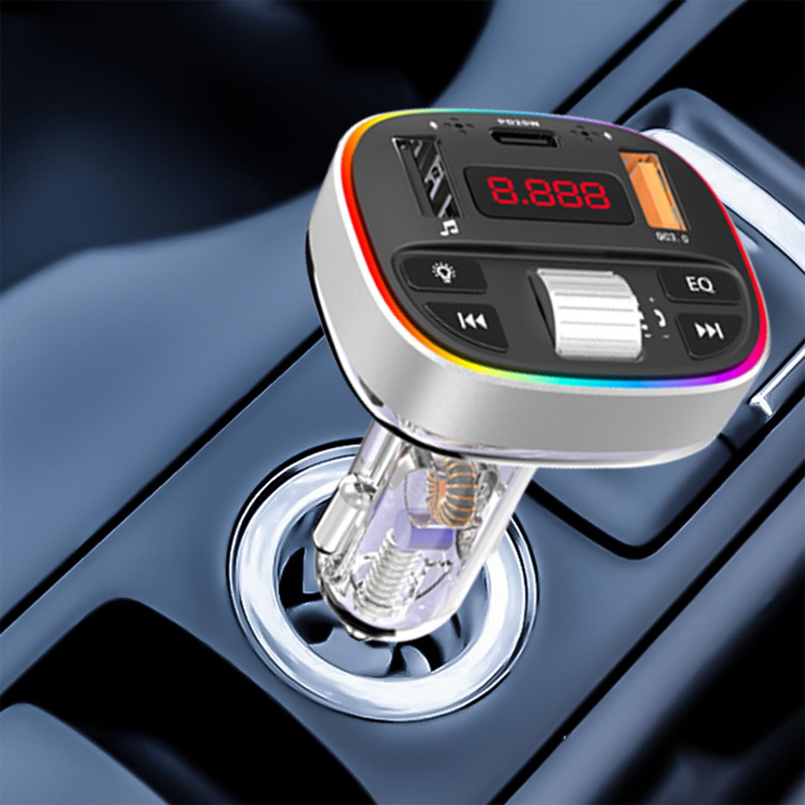 YanYan Car Charger, Fast Charging Usb Ports, Compact & Portable, Multi ...