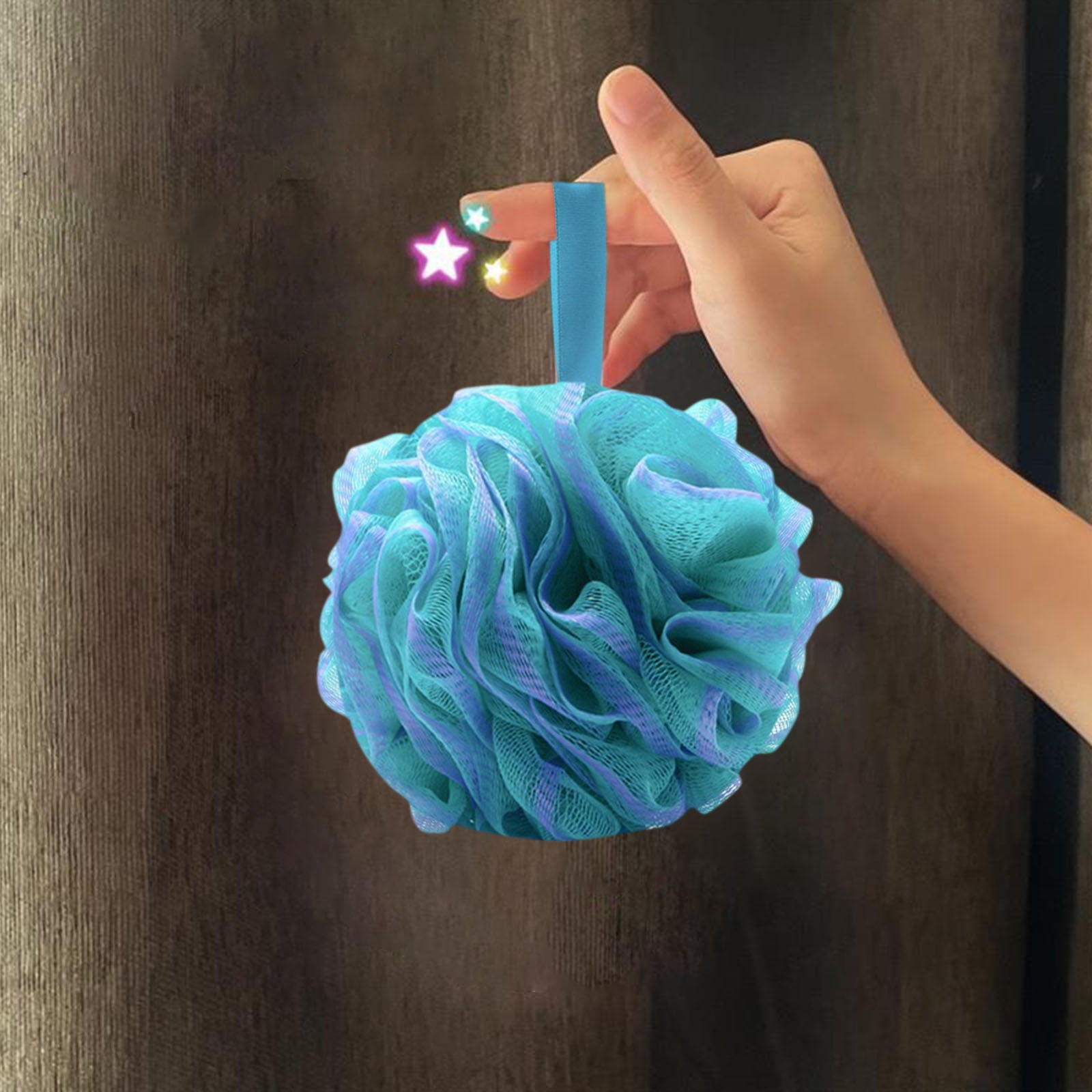 YanYan Gradient Bath Sponge, Soft and Gentle Material, Plentiful Fold ...