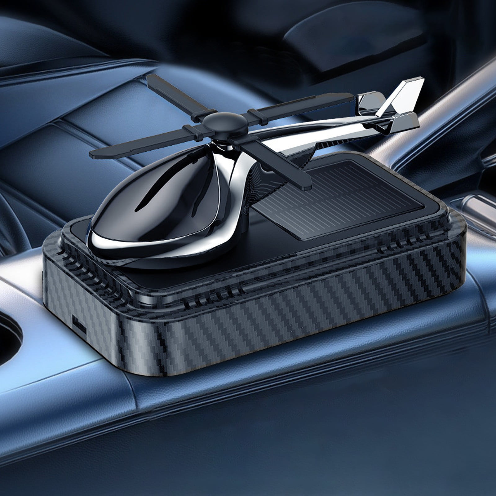 YanYan Solar Aromatherapy Diffuser, Car Airplane Shaped Aroma Rotating ...