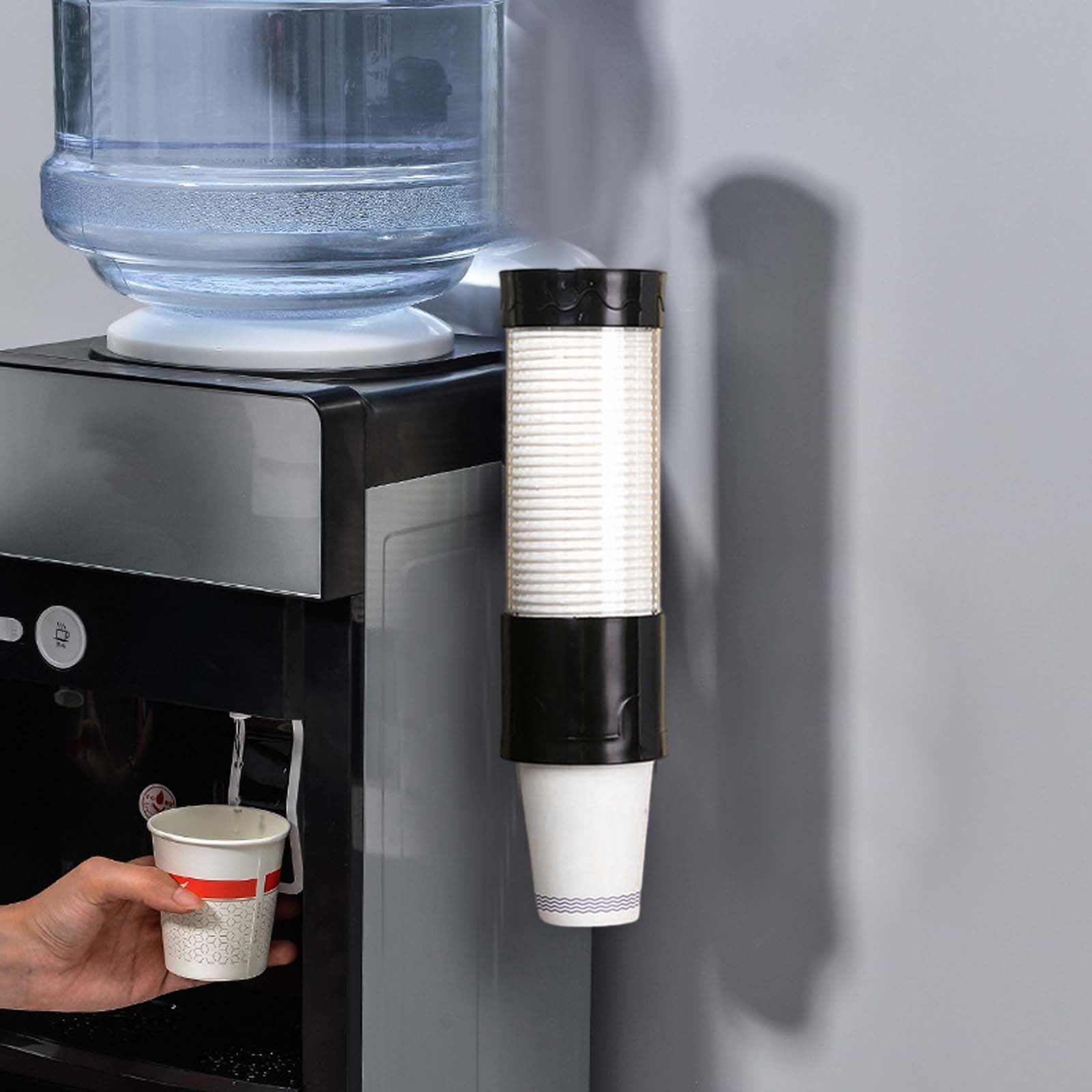 YanYan Water Dispenser with Cup Holder, Wall Installable Plastic Water ...