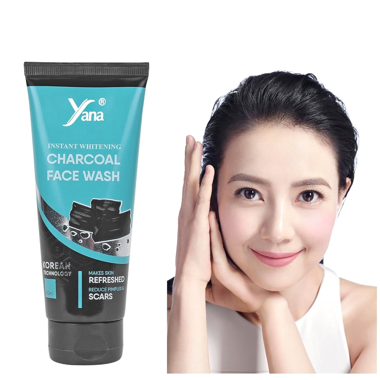 Yana Activated Charcoal face wash for oily skin acne control for oily ...