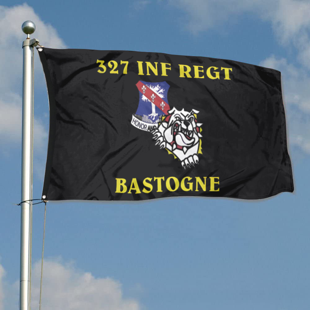 Yanbooch 327th Infantry Regiment Flag banner with Grommets Man cave ...