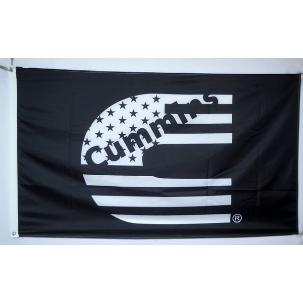 Yanbooch Cummins Turbo Diesel Engine flag US black banner with Grommets ...