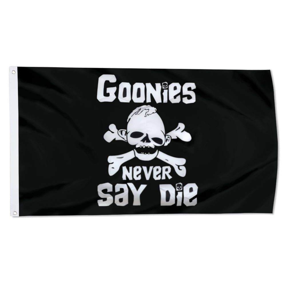 Yanbooch Goonies Never Say Die Flag banner with Grommets Man cave Decor ...