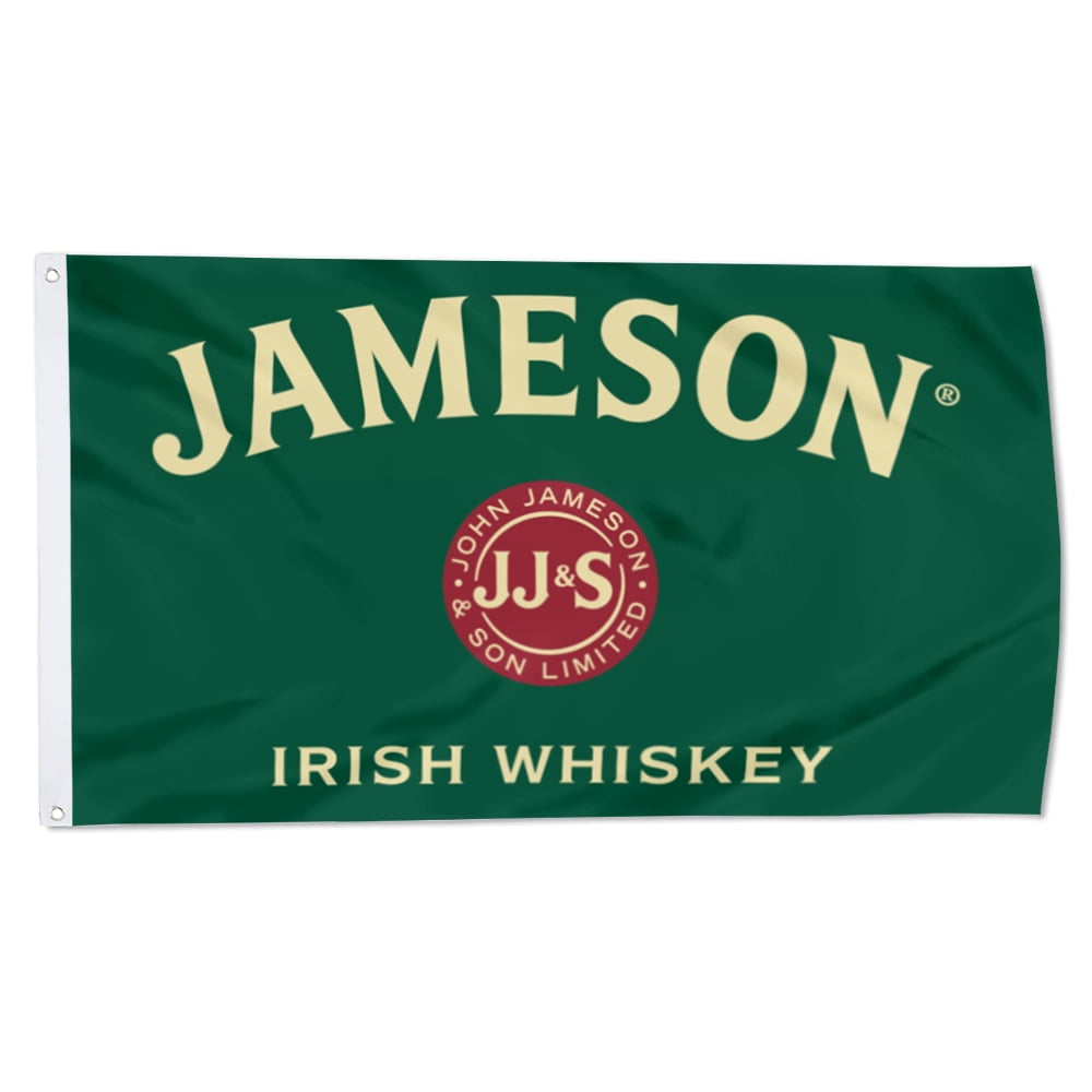 Yanbooch Jameson Irish Whiskey Flag banner with Grommets Man cave Decor ...