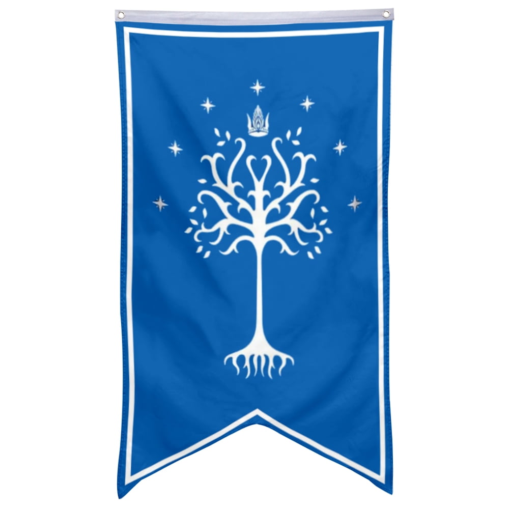 Yanbooch Lord of the Rings flag Tree of Gondor flags LOTR Dovetail blue ...