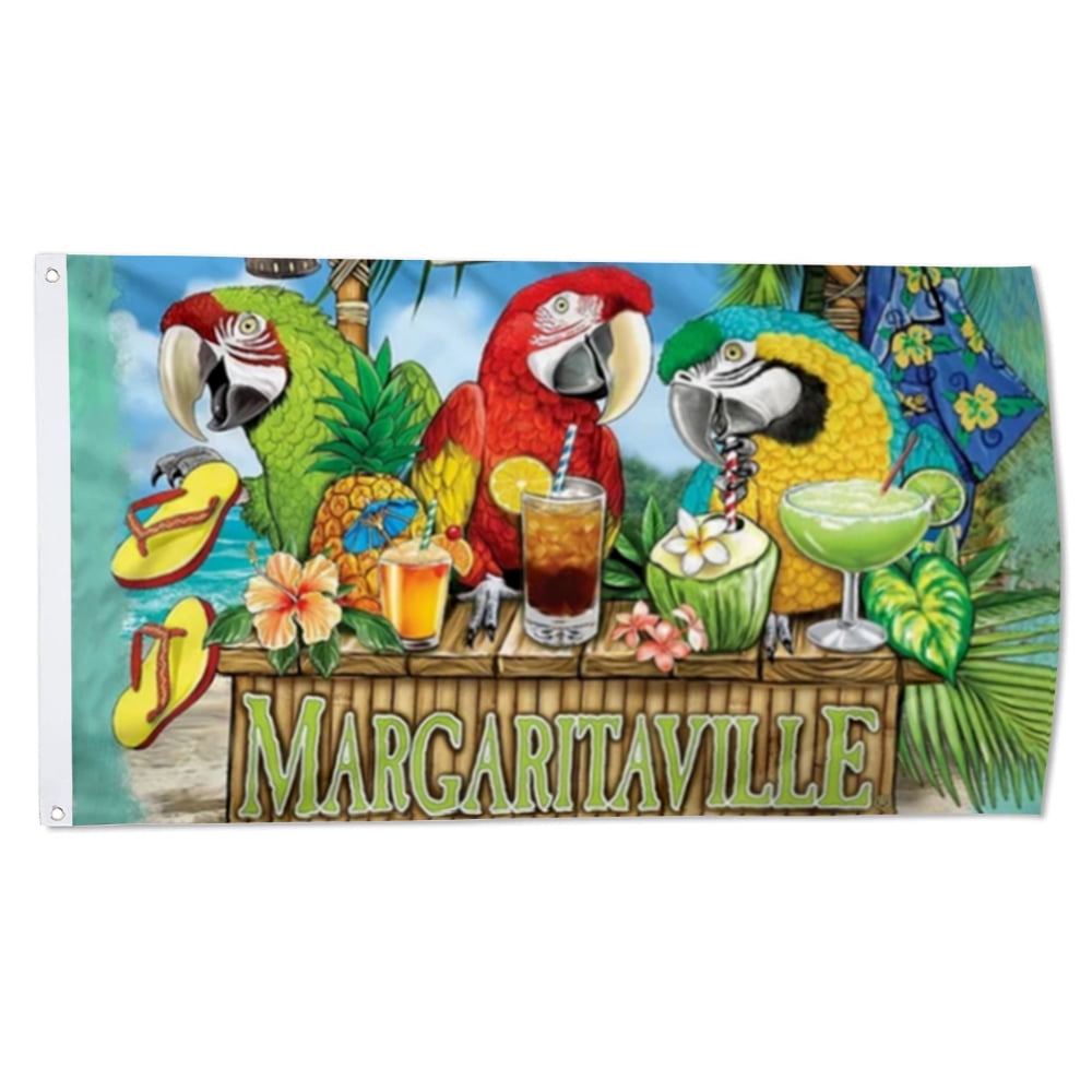 Yanbooch Margaritaville 3' x 5' Polyester Parrot Flag - Walmart.com