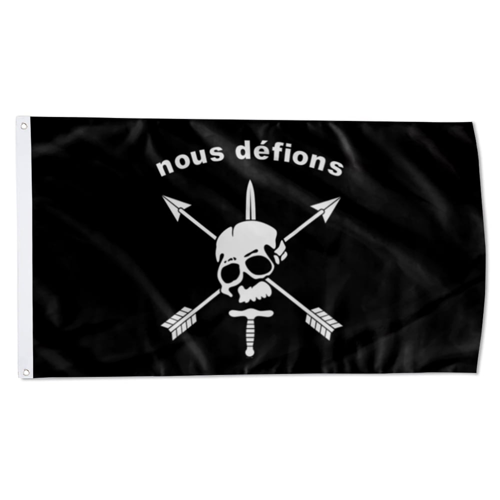 Yanbooch NOUS DÉFIONS flag banner with Grommets Man cave Decor 3x5Feet ...