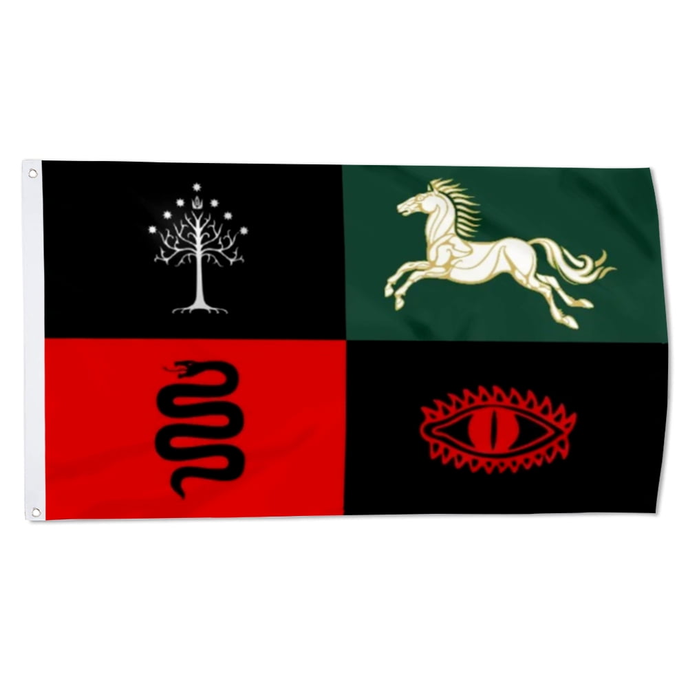 Yanbooch The Lord of the Rings LOTR Rohan Flag banner with Grommets Man ...