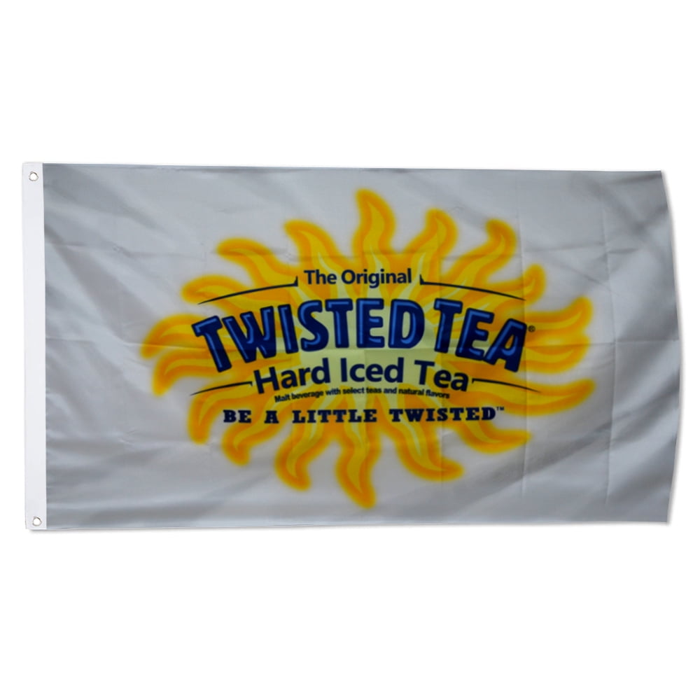 Yanbooch Twisted Tea Flag White banner with Grommets Man cave Decor ...