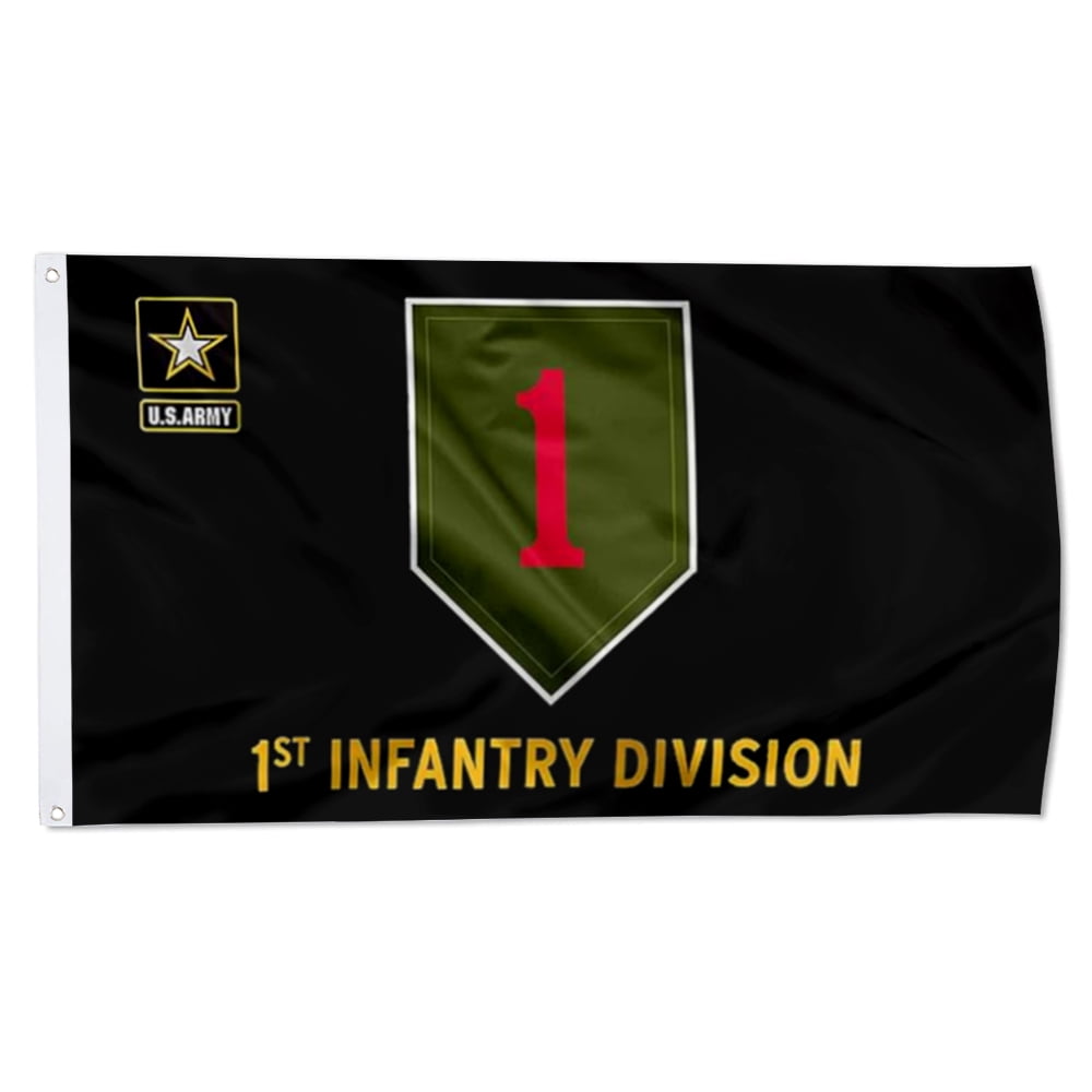 Yanbooch US Army 1st Infantry Division flag banner with Grommets Man ...