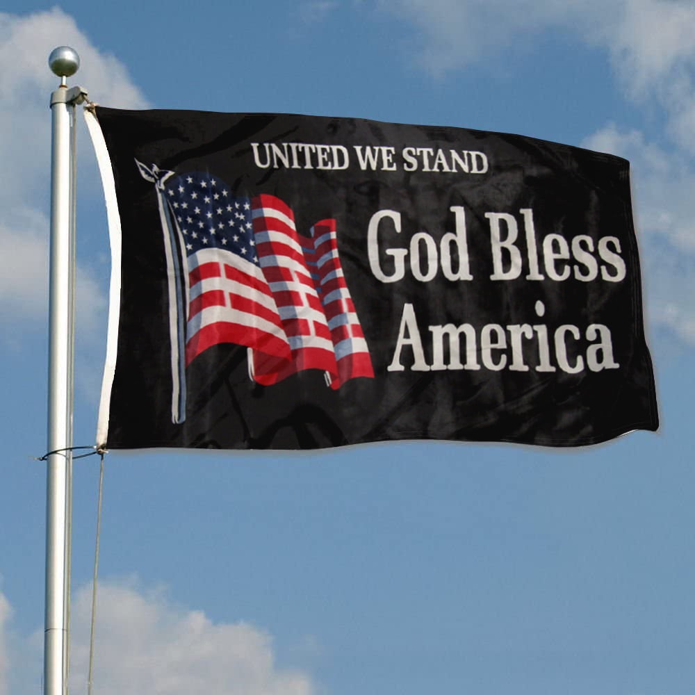Yanbooch United We Stand Flag God Bless America Flags Banner With