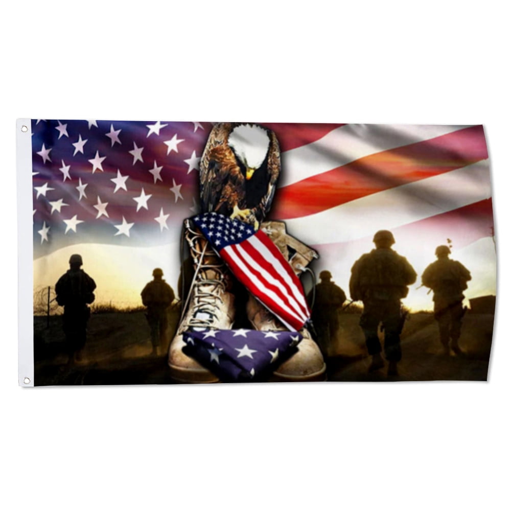 Yanbooch Veteran Us Flag We Owe Our Veteran Everything Proud America ...