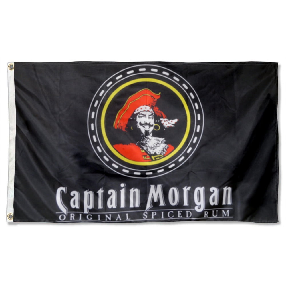 Yanbooch captain morgan rum Flags Banner Home Yard Garden Decor 3x5Feet ...