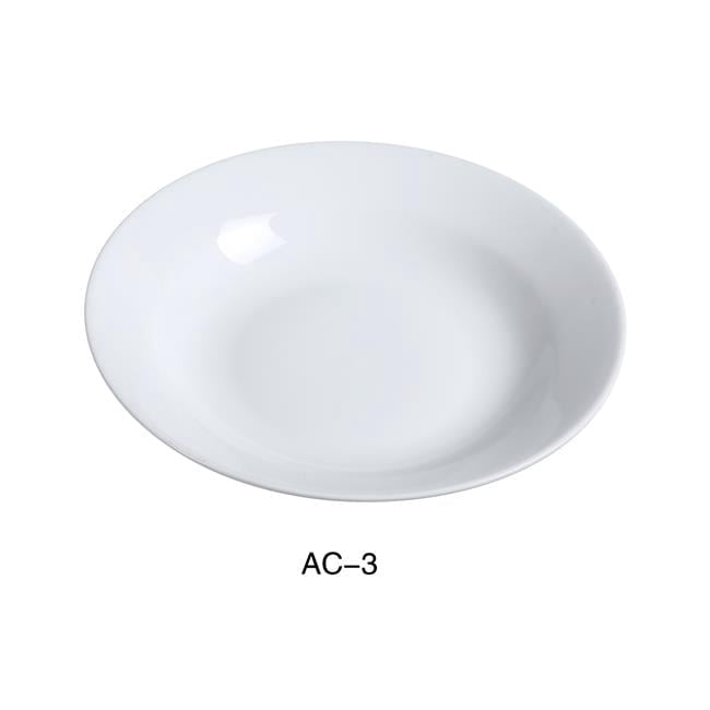 Yanco AC-3 9 in. 10 oz ABCO Soup Plate - Porcelain, Super White - Pack ...